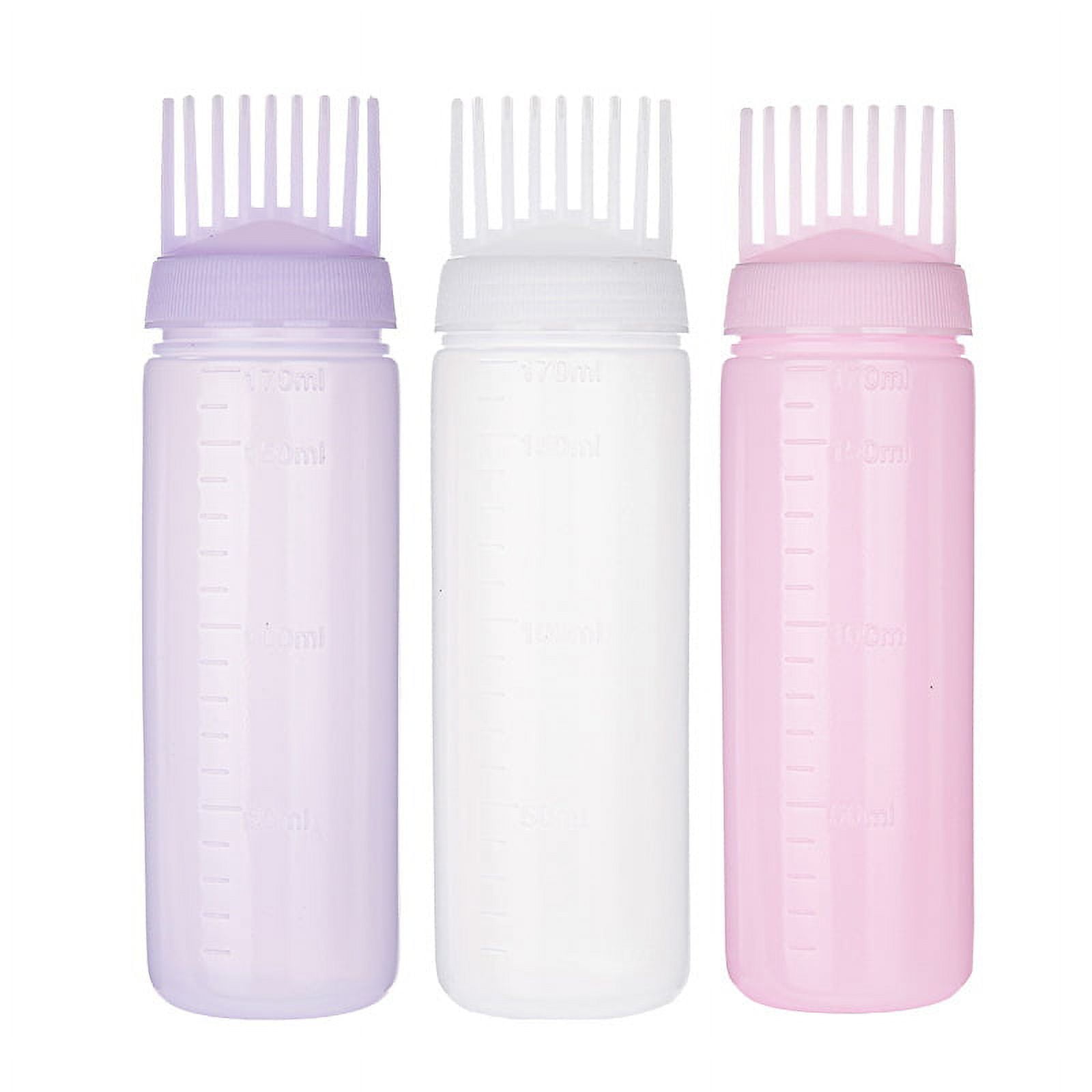 3 Pcs Root Comb Applicator Bottle Hair Dye Applicator Bottle Hair