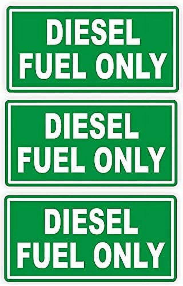 3 pcs Set Diesel Fuel Only Vinyl Decal | Sticker | Label Fuel Gas Door ...