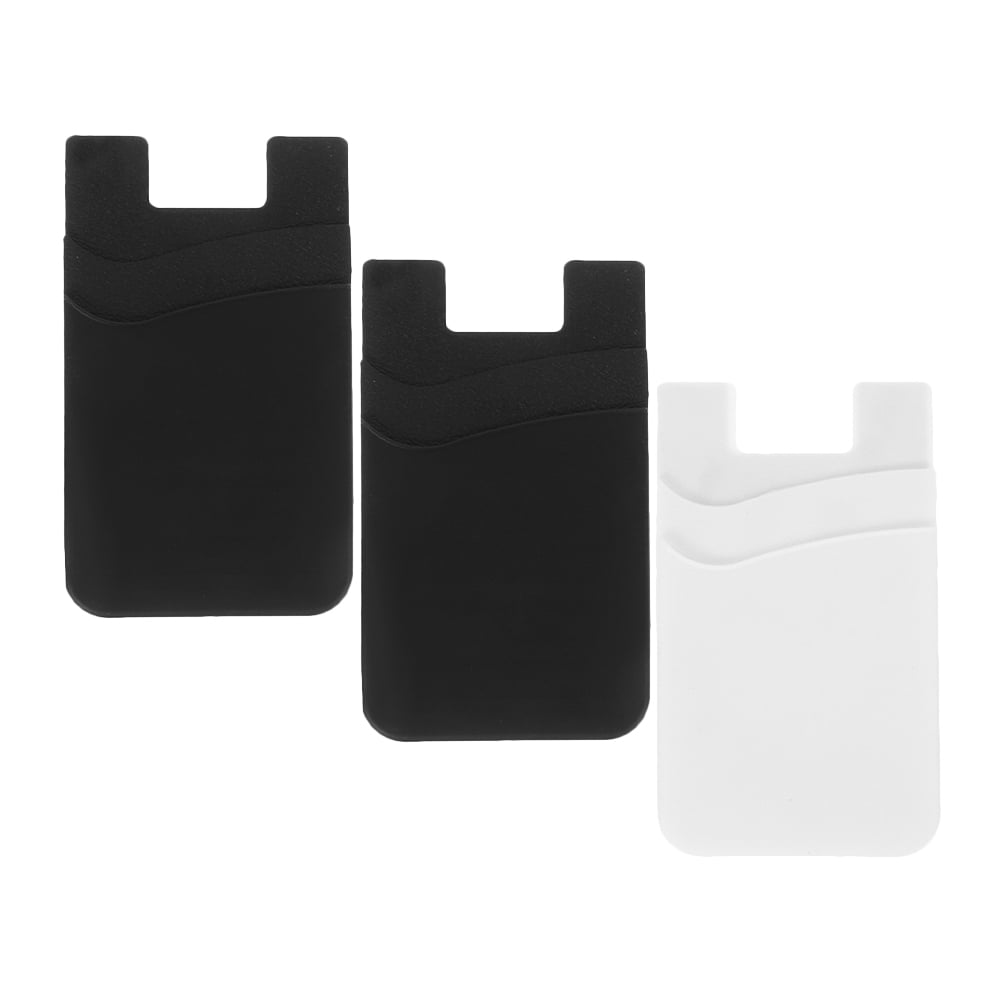 3 pcs Silicone Phone Wallet Sticky Mobile Phone Wallet Card Holder for ...