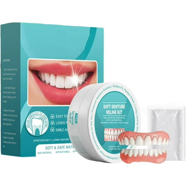 3 pcs Silicone Reline Minceetbien Dentures Set,Silicone Dentures Set ...