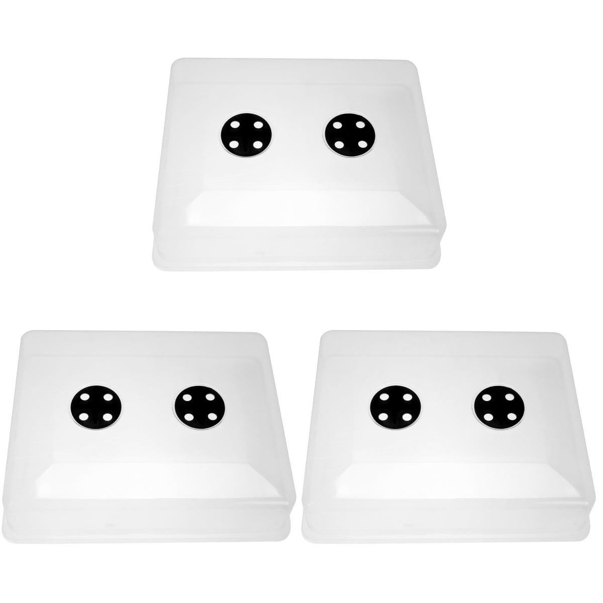3 pcs Solid Pot Lid Special Matching Transparent Cover Heat ...