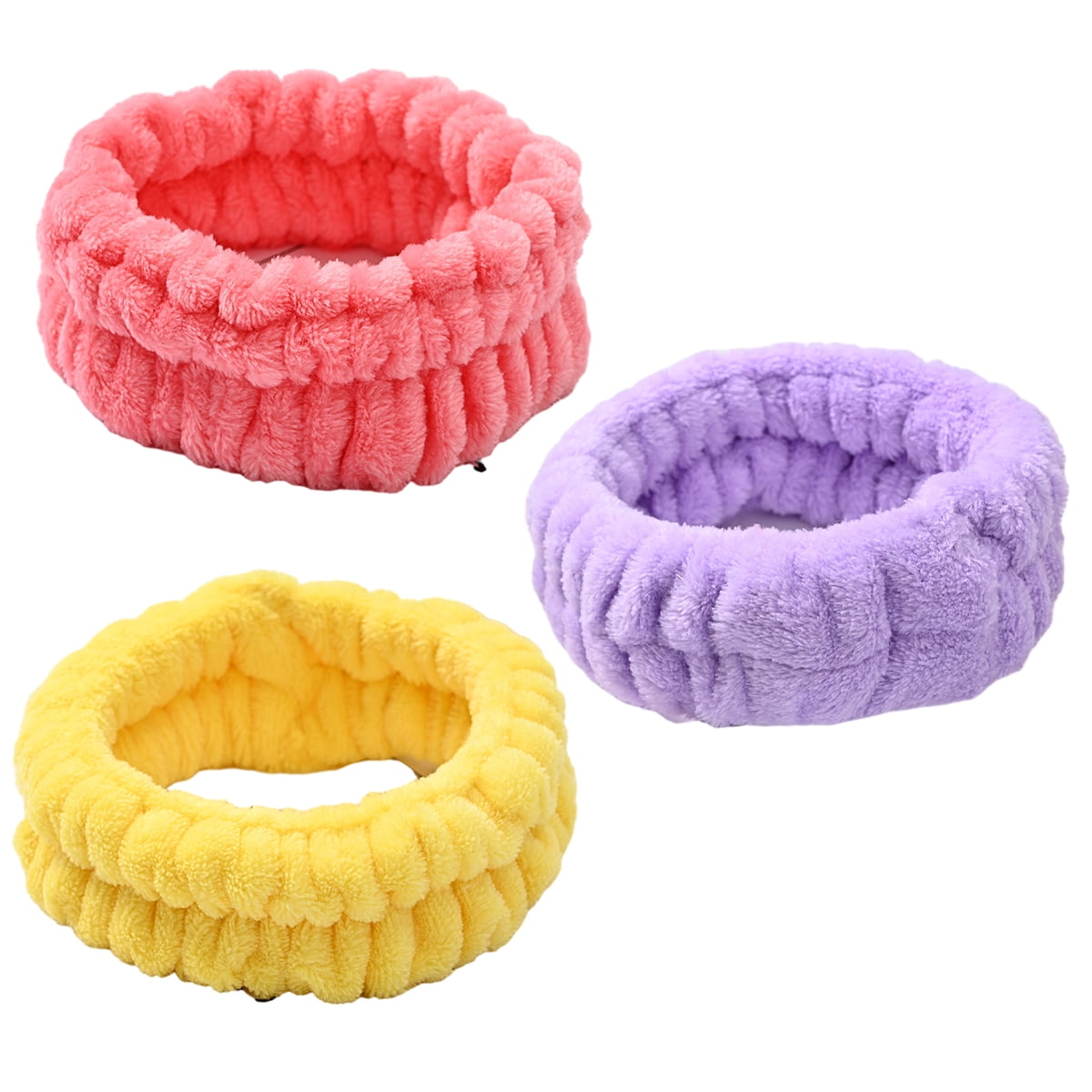 3 pcs Spa Facial Headband for Makeup and Washing Face Terry Cloth ...