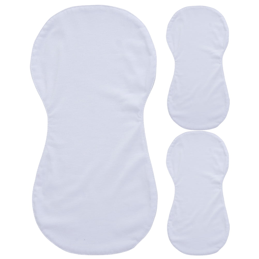 3 pcs Sublimation Blank Burp Cloth DIY Blank Burping Cloths Heat ...