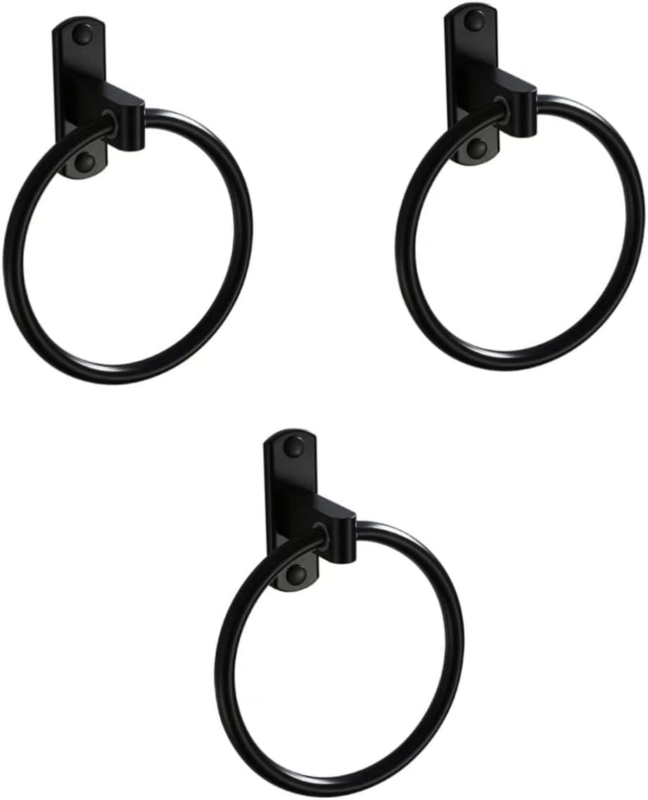3 pcs Toilet Tissue Ring Paper Towel Ring Bathroom Towel Racks Towel ...