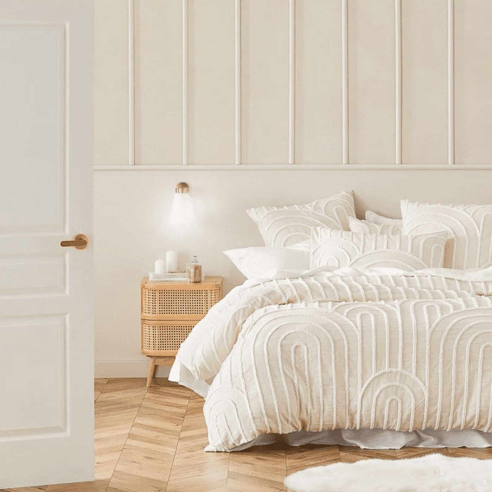 3 pcs set Tufted u design duvet cover quilt cover caliniforniya duvet ...