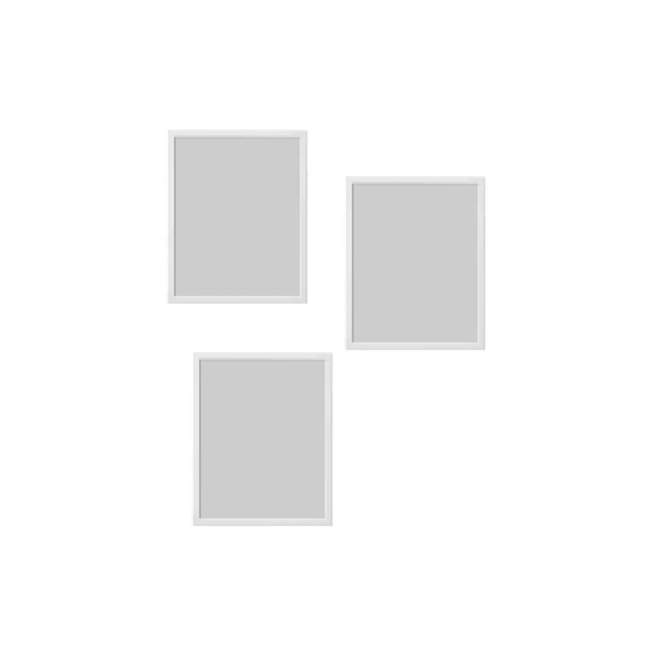 3 pcsFrame, white, 16x20 inch,Wall Gallery Photo Frames, ，with Mat or ...