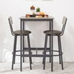 Free Shipping! Hommoo Pub Table and Chairs Set of 2, 3 Pcs Dining Table ...