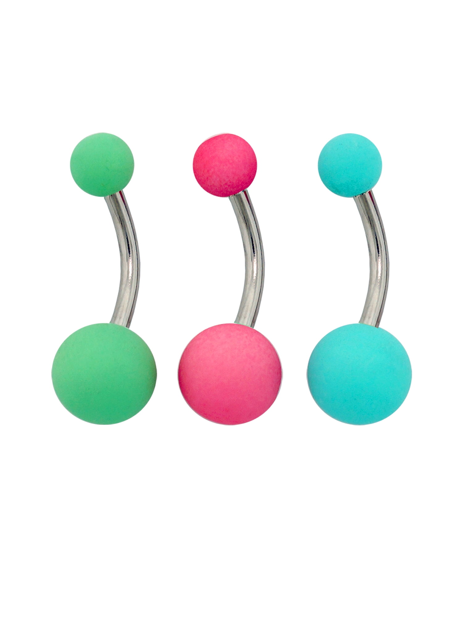 3 piece Matte Neon Belly Set - Walmart.com
