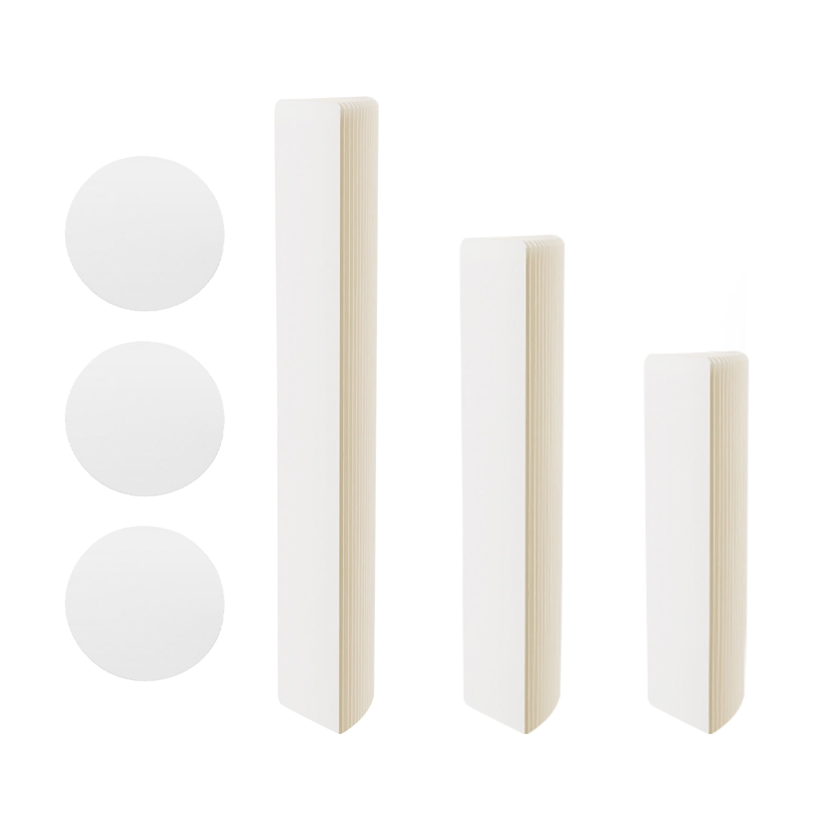 3-piece Milky White Round Cardboard Flower Stand Set - Paper PVC ...