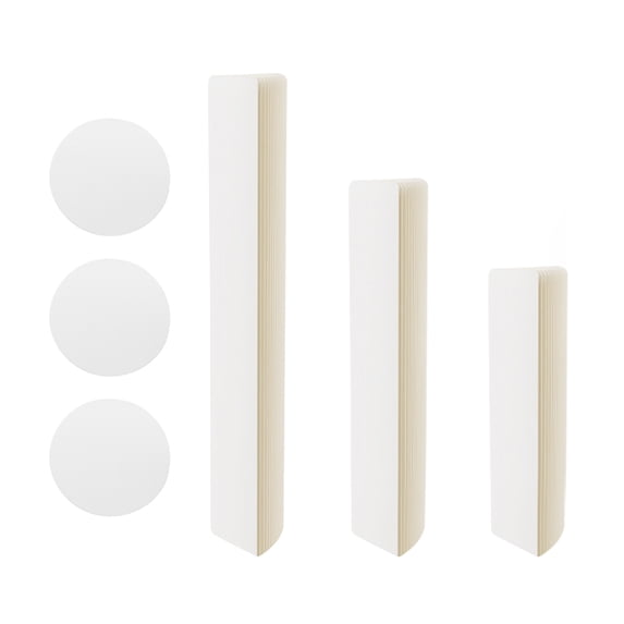 3-piece Milky White Round Cardboard Flower Stand Set - Paper PVC ...