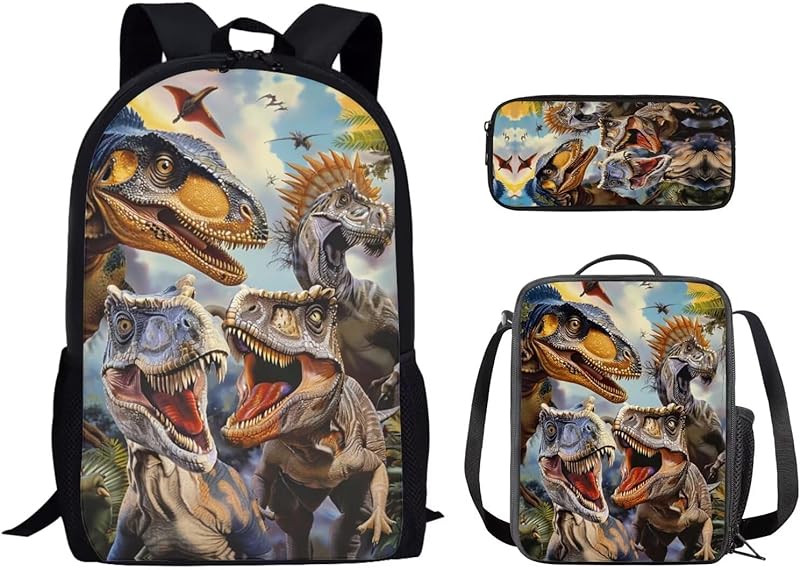 3-piece backpack set, 17 inch laptop backpack, travel day bag, with ...