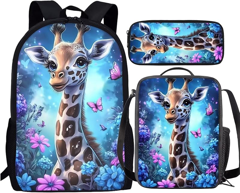3-piece backpack set, 17 inch laptop backpack, travel day bag, with ...