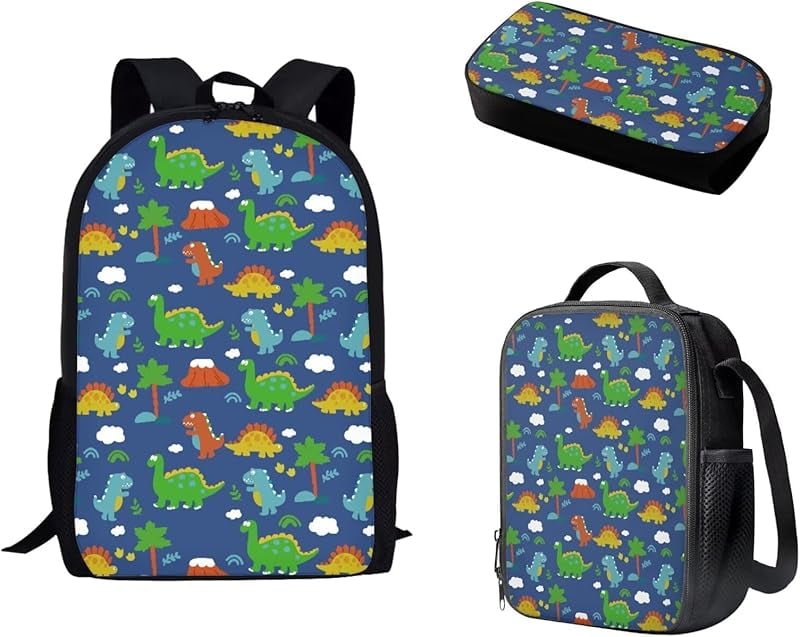 3-piece backpack set, 17 inch laptop backpack, travel day bag, with ...