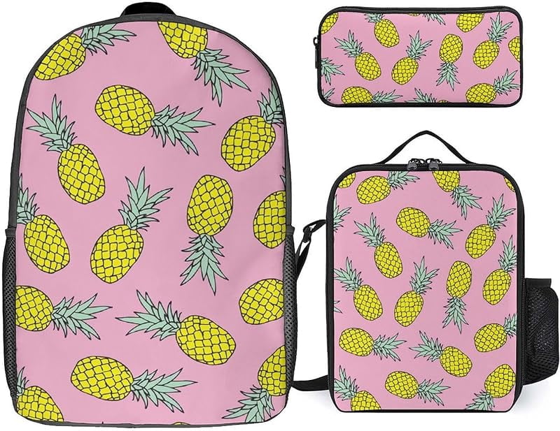 3-piece backpack set, 17 inch laptop backpack, travel day bag, with ...