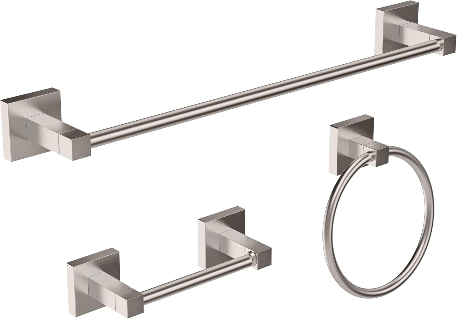 3-piece bathroom hardware set, 304 stainless steel toilet paper holder ...