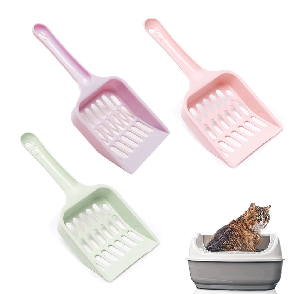 3-piece plastic cat litter spoon, pet sieve shovel, cat litter cleaning ...