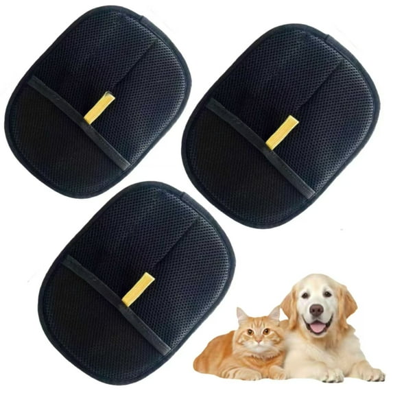 3-piece set of pet hair removal gloves, pet hair static removal gloves ...