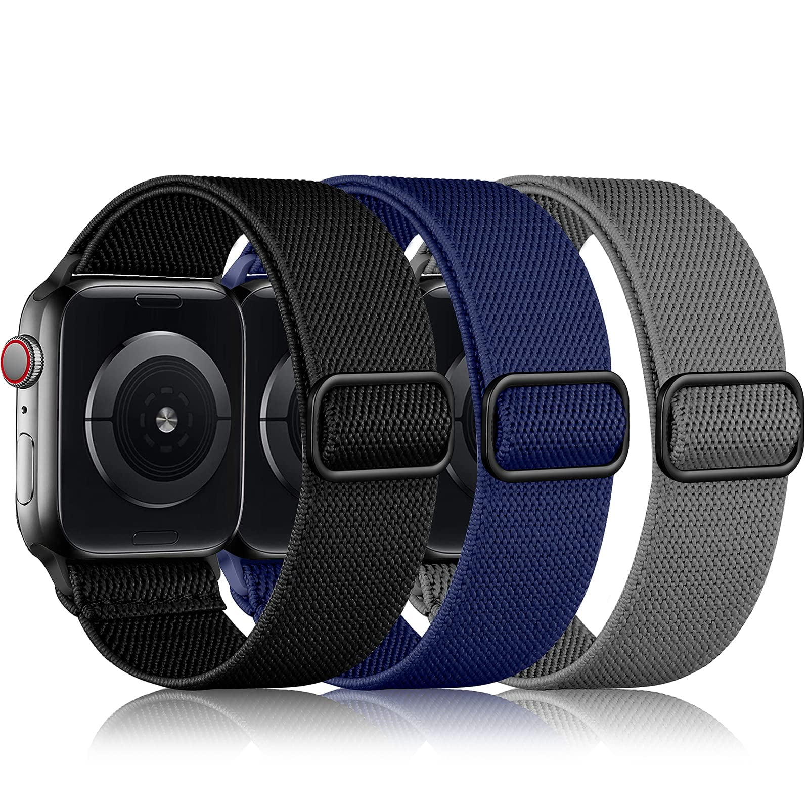 3 pieces, elastic watch straps 45mm, 46mm, 49mm, 44mm, 42mm, 41mm, 40mm ...