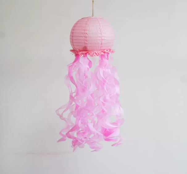 3 pieces of jellyfish paper lanterns for kindergarten, marine ...