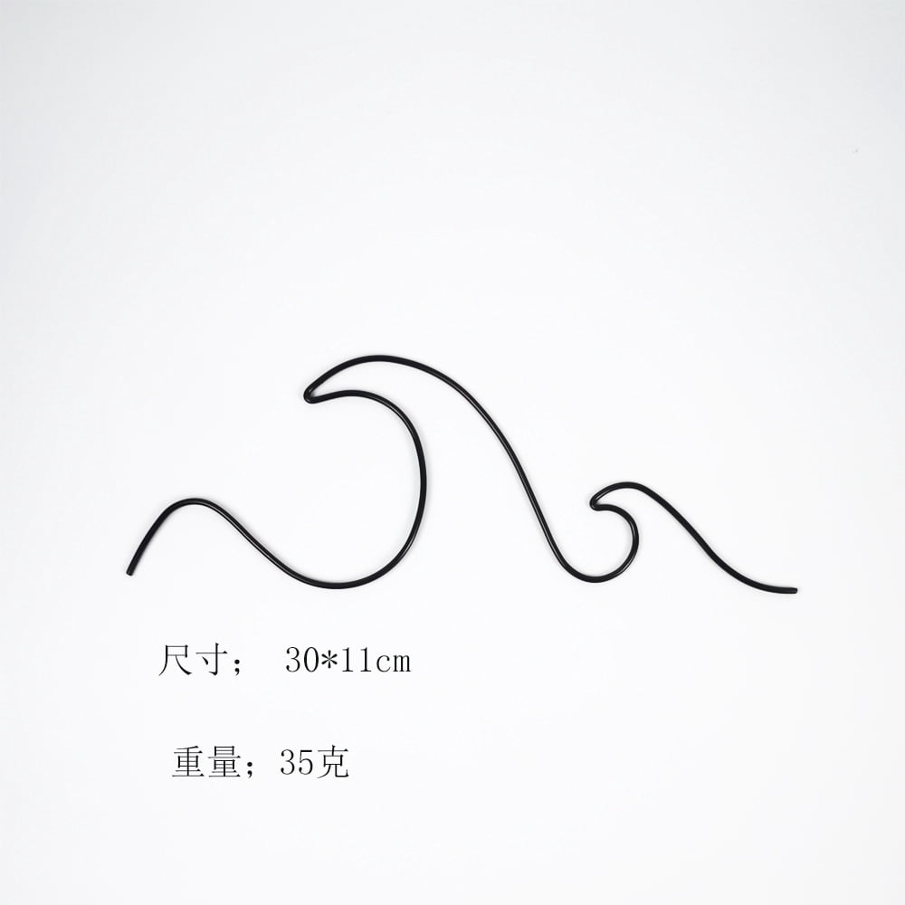 3 pieces wave wall decoration black metal wire wall art beach picture ...