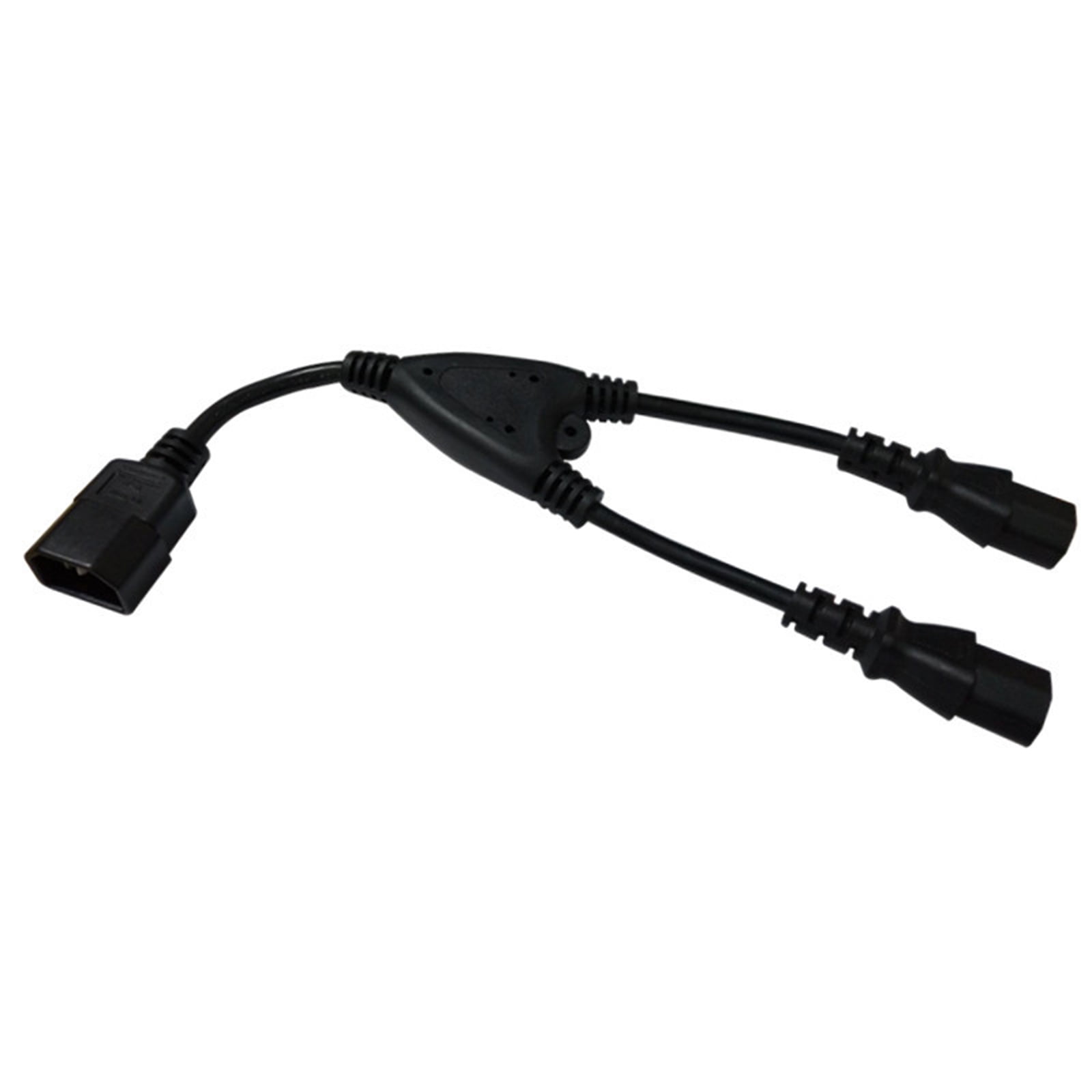 3-pin IEC320 C14 Male Plug to Double C15 Female Power Cord Y Splitters ...