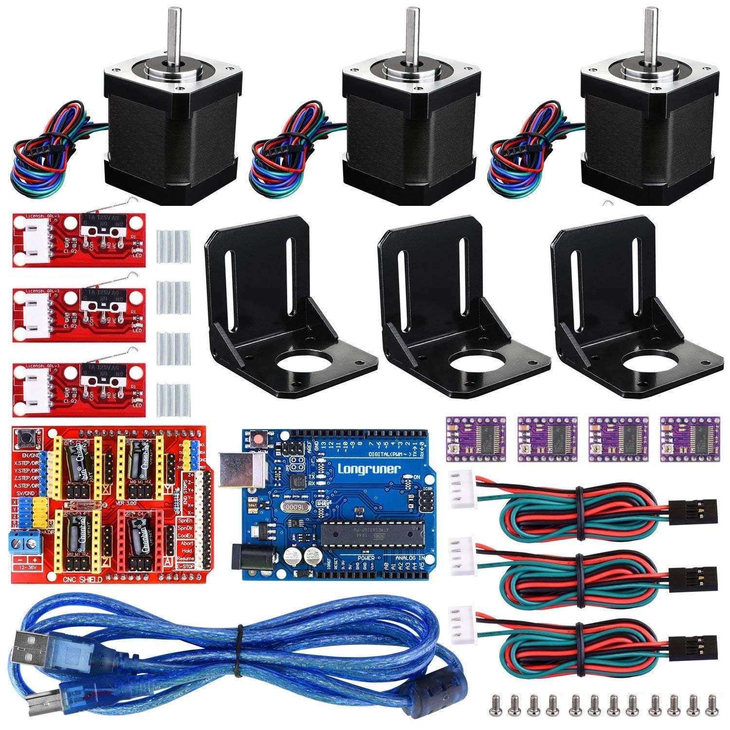 3 printer controller kits, suitable for, shield plate + 1.4 mechanical ...