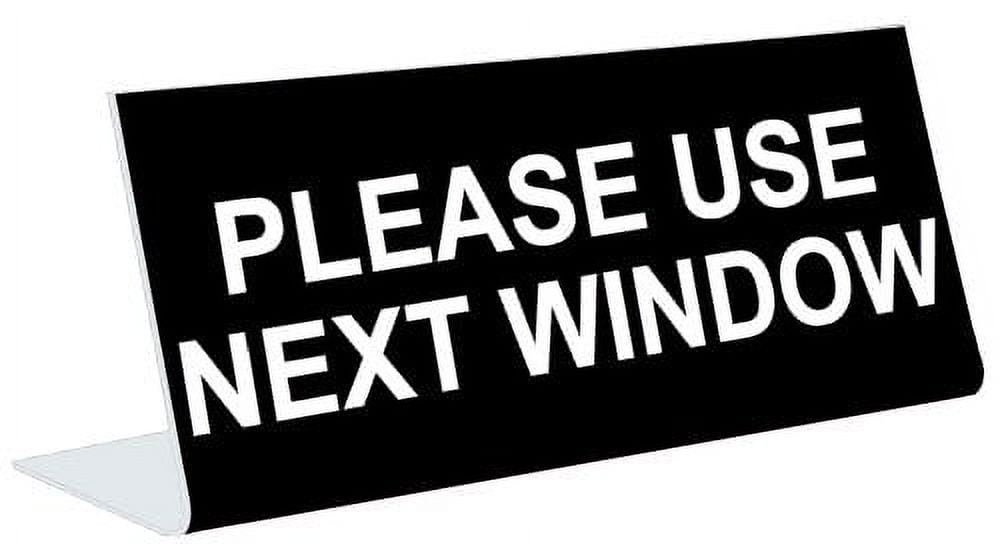 3 Inches X 8 Inches Engraved Tabletop Pedestal Desk Sign-Please Use ...