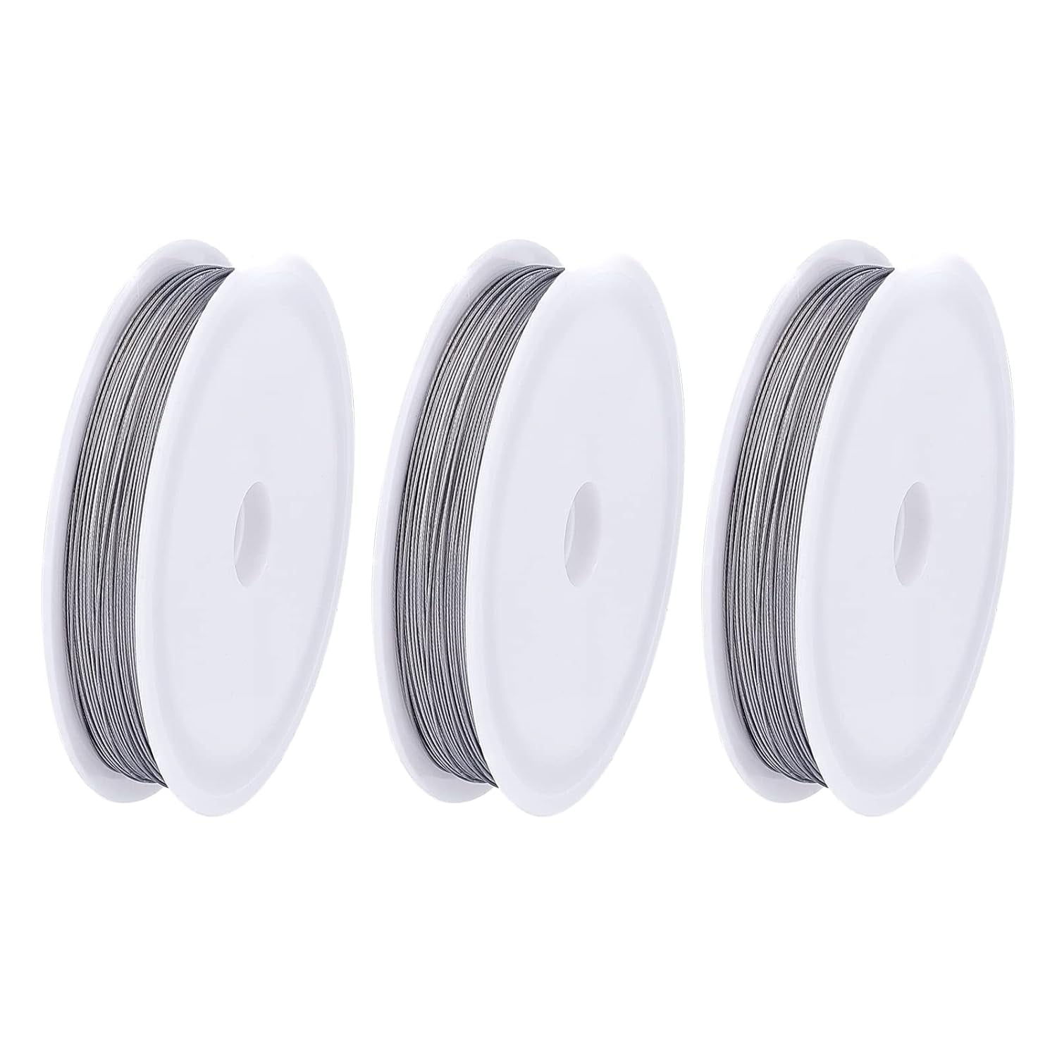 3 roll 3 Roll 0.45mm Bead Stringing Wire Stainless Steel Wire Nylon ...