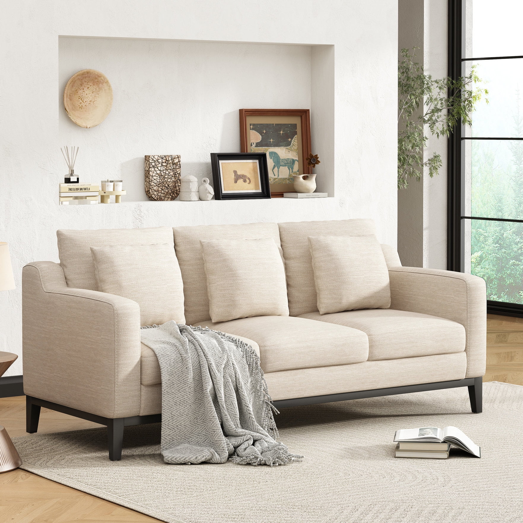3 - seat sofa - Comfortable with removable cushions - Living and study ...