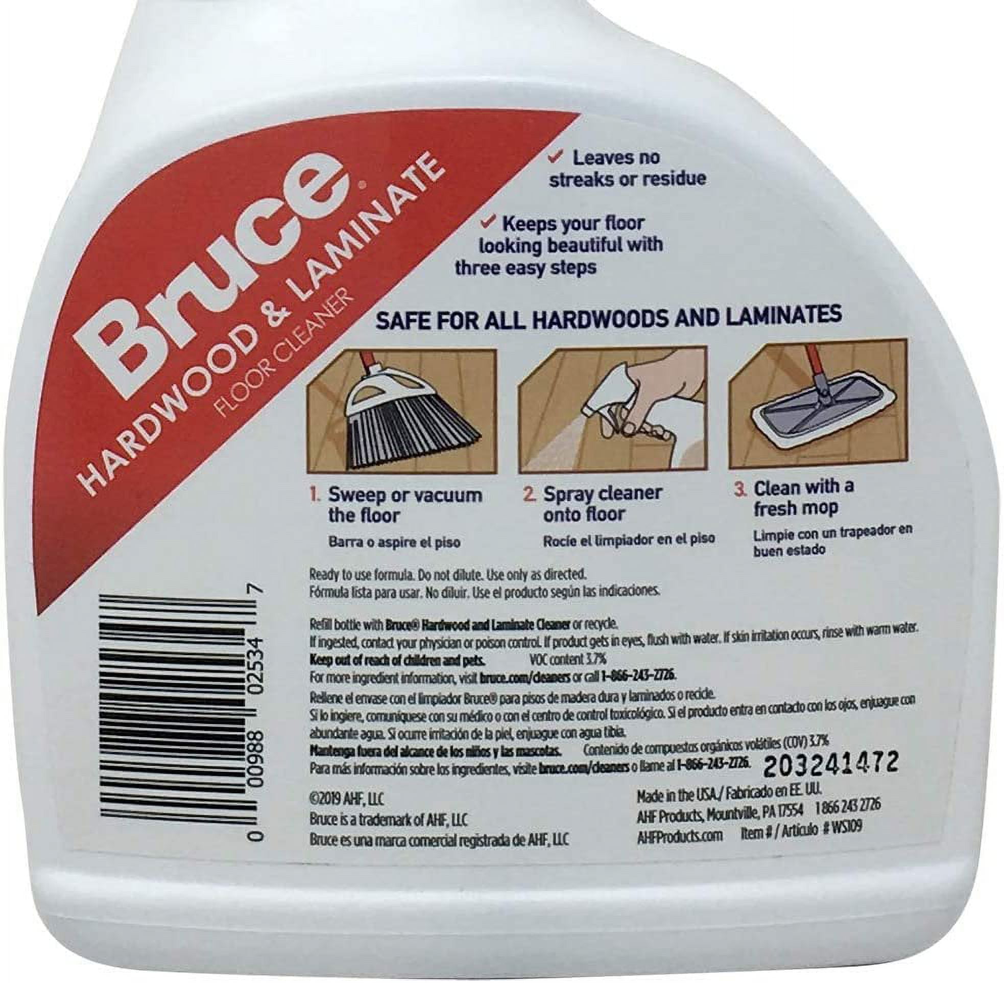 3 set- Bruce Fresh Scent Floor Cleaner Liquid 32 oz. — Household ...
