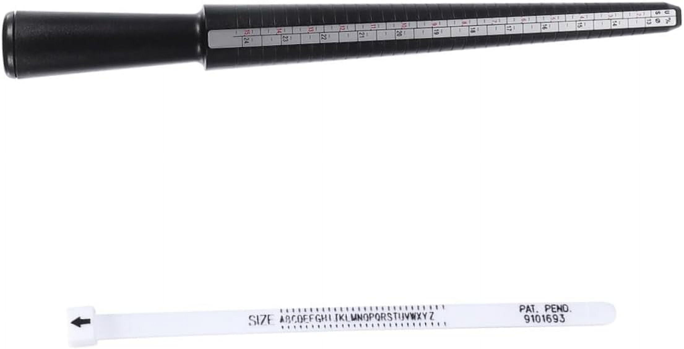 3 sets Gauge Kit Supplies Mandrel Stick Tool Plastic Finger Ring ...