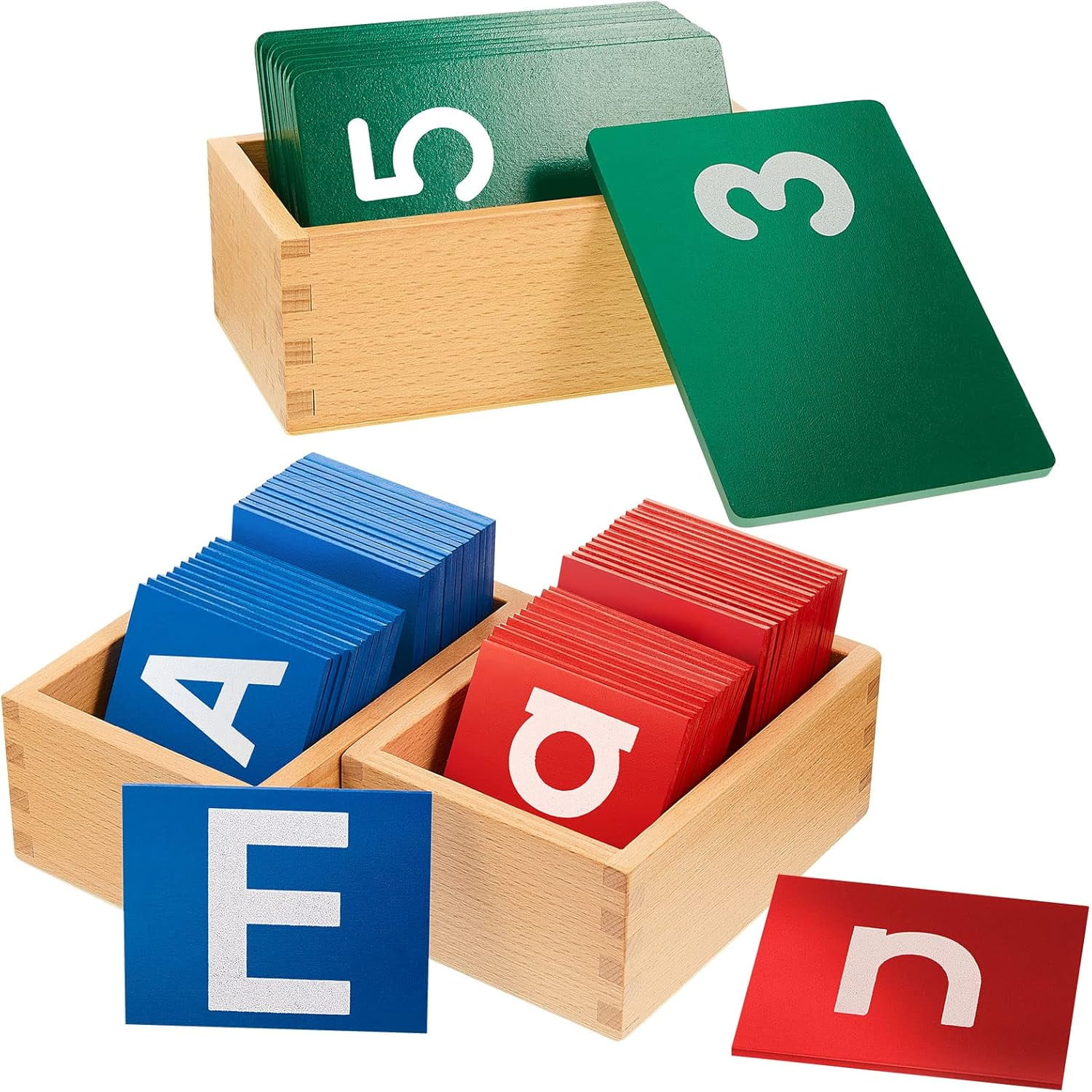 3 sets of lower and capital case sandpaper letters with box sandpaper ...