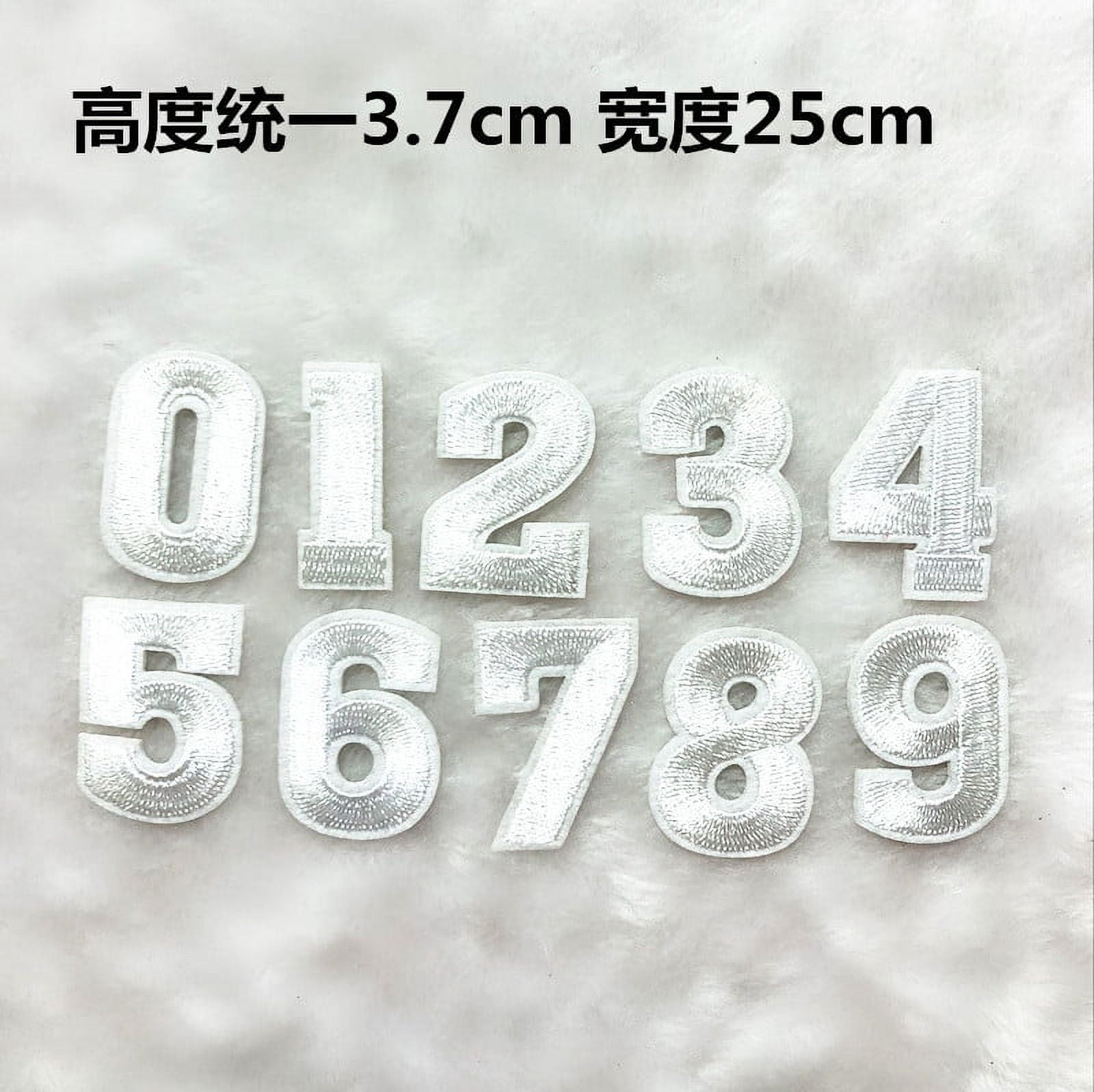 3 sets of Numbers Patches Iron on Numbers Patches 0-9 Number Decorative ...