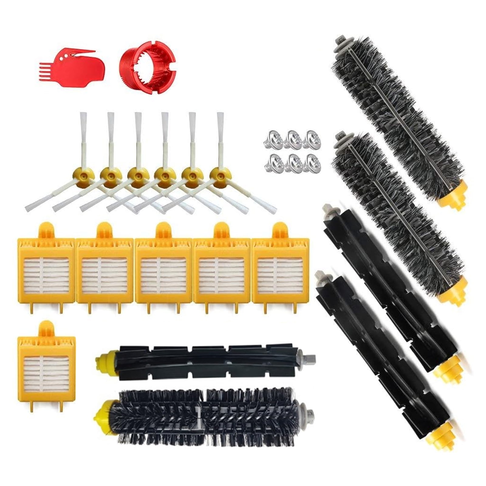 (3 sets x main brushes 6 x side brushes 6 x filters 2 x cleaning ...