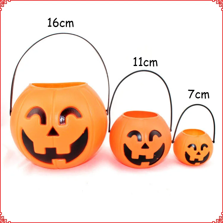 3 sizes Handheld Pumpkin Bucket Halloween Ghost Festival Decoration KTV ...