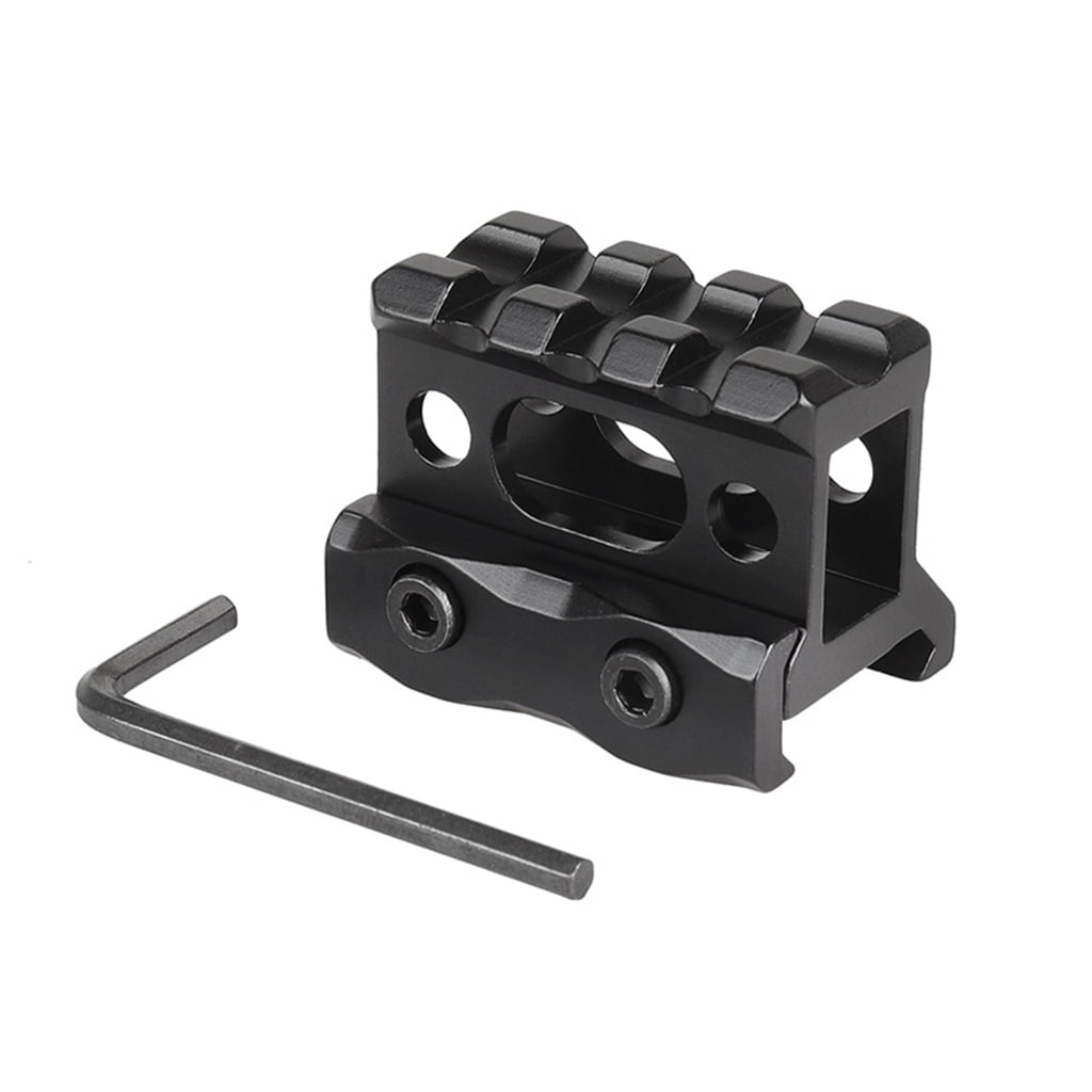 3-slot Heightening Guide Rails Scope Risers Rails Mount Bracket 20 To 20mm Bracket Rails ...