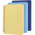3 small spiral notebooks 57, notebooks for note-taking, blue color ...