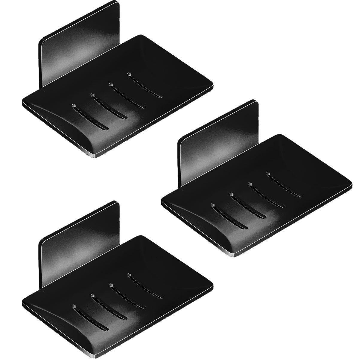 3 soap racks, without drilling holes, self-adhesive, soap basket, soap ...