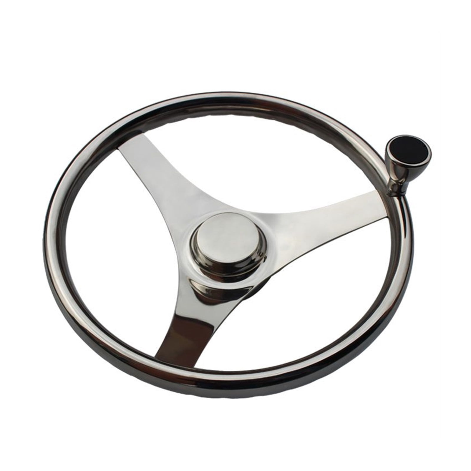 3-spoke Sports Steering Wheel, 316 Stainless Steel Yacht Steering Wheel ...