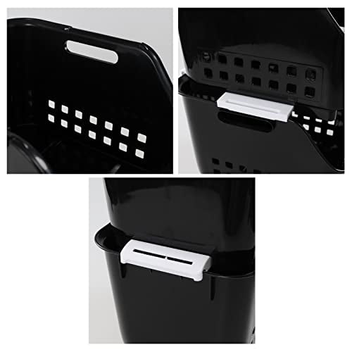 3 tier Kitchen Stacking Open Storage Bins, Plastic Stackable Storage ...