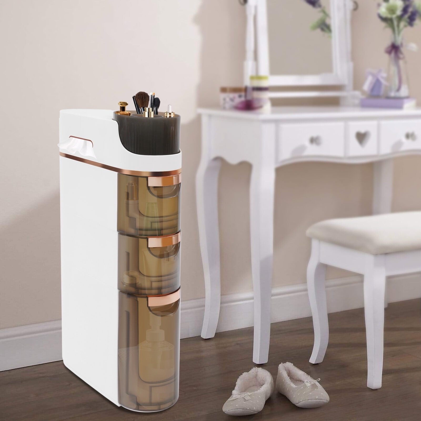 3-tier Storage Cabinet, Slim Bathroom Storage Cabinet, Bathroom Storage ...