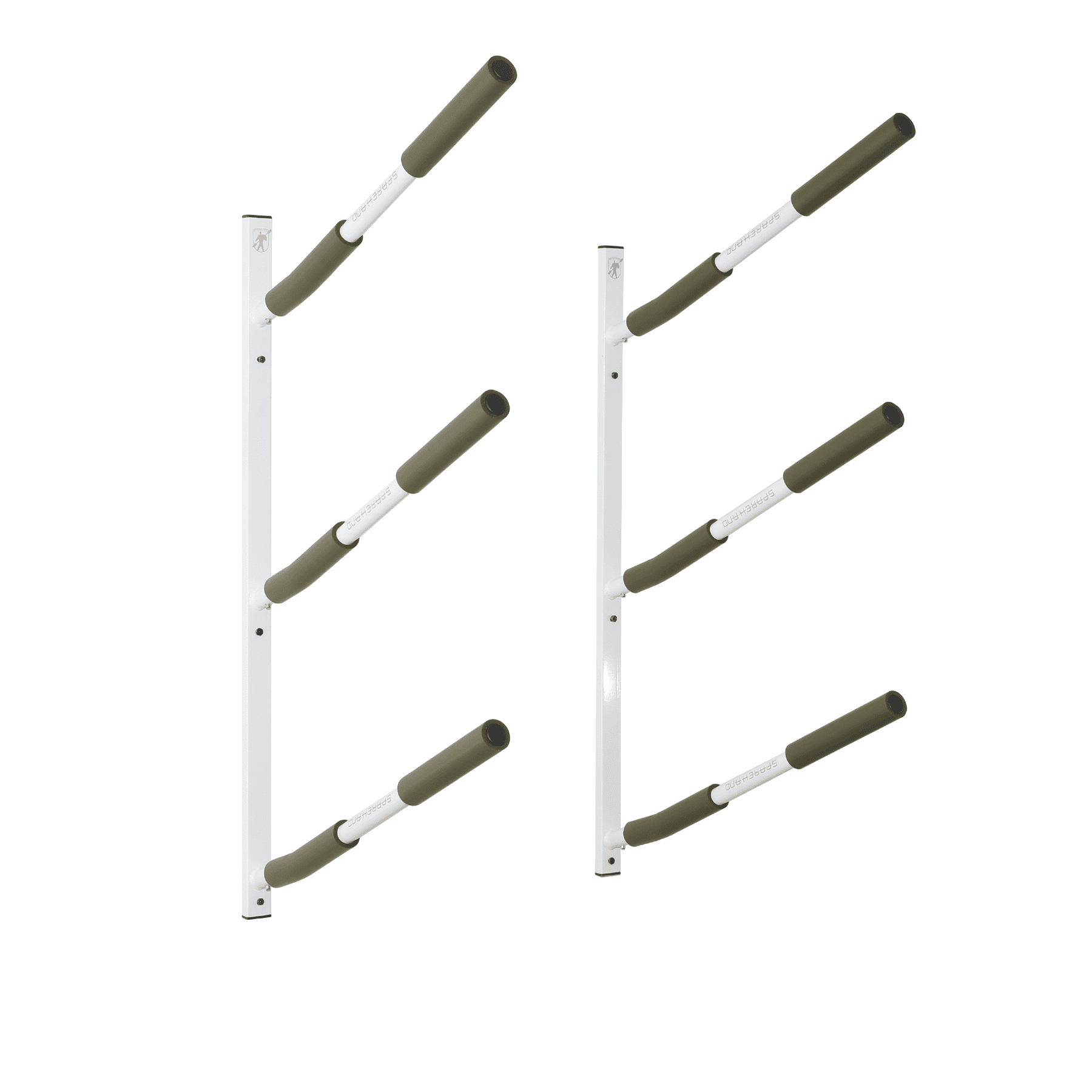 3 tier hybrid wall rack - green/white - Walmart.com