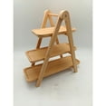 Bed Bath & Beyond 3-Tier Bamboo Ladder Serving Stand, Removable Snack ...