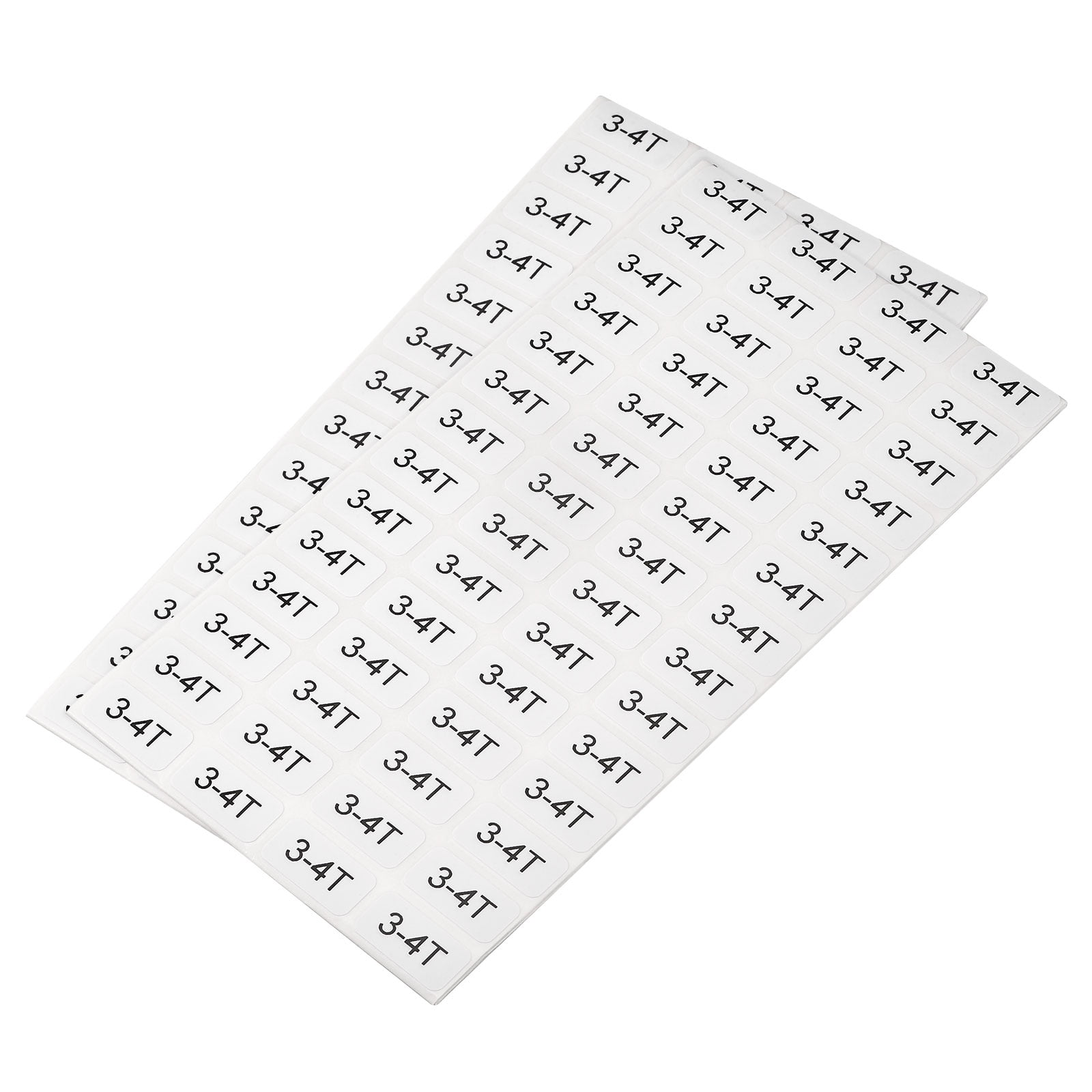 3 to 4T Clothes Size Sticker Label Coding 3 to 4 Year Old Size Labels ...