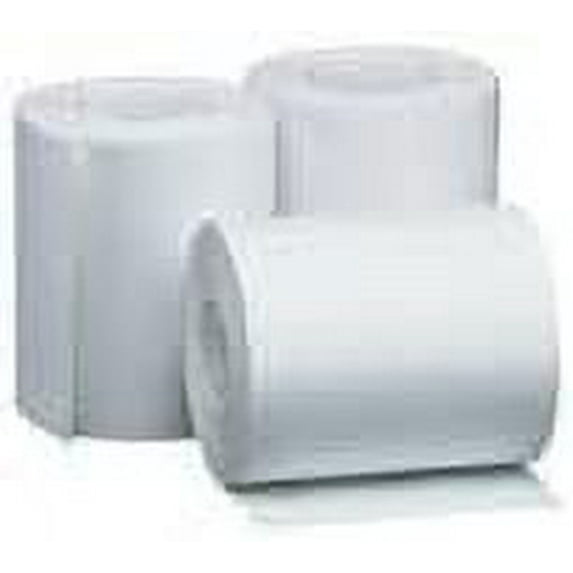 3" wide x 150' Single Ply White Bond Paper Rolls for Addmaster ...