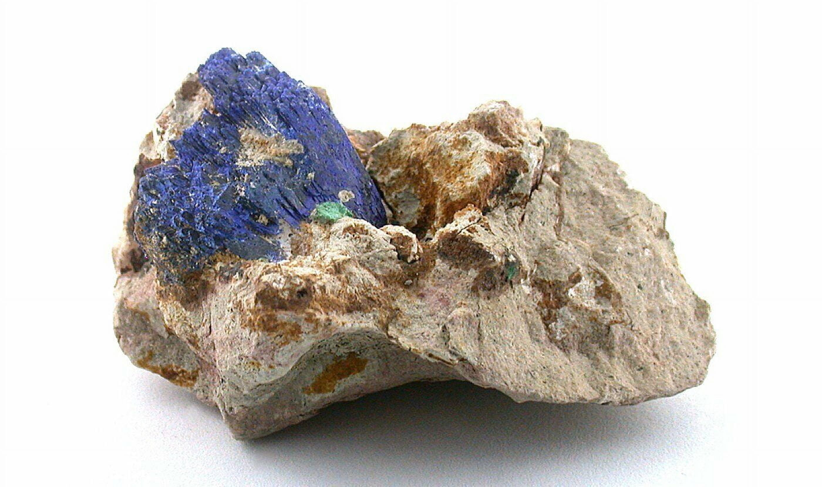 3 x 1 4/5 x 1 3/5 Inch Congo Africa Azurite Crystal In Host Rock ...