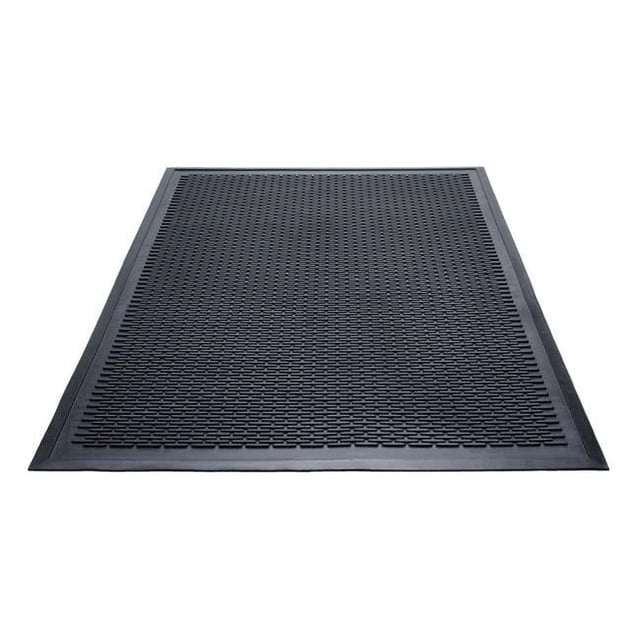 3 x 10 ft. Clean Step Scraper Rectangular Mat, Black - Walmart Business ...