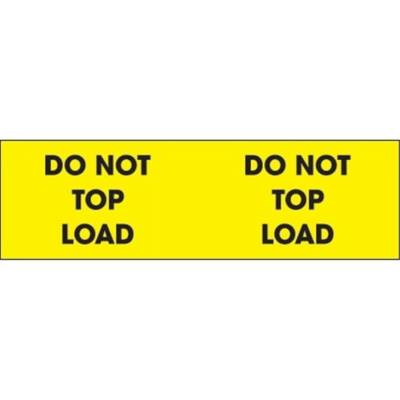 3 x 10 in. - Do Not Top Load Fluorescent Yellow Labels - Walmart.com