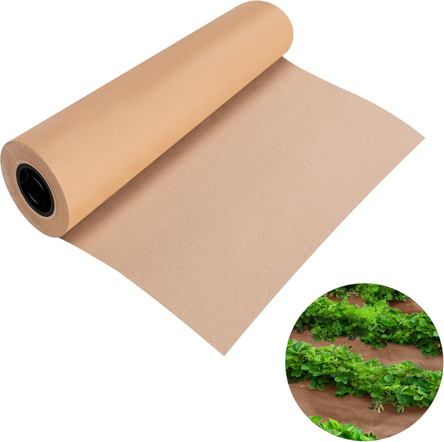 3 x 100 Ft Biodegradable Paper Weed Barrier- Heavy Duty Biodegradable ...
