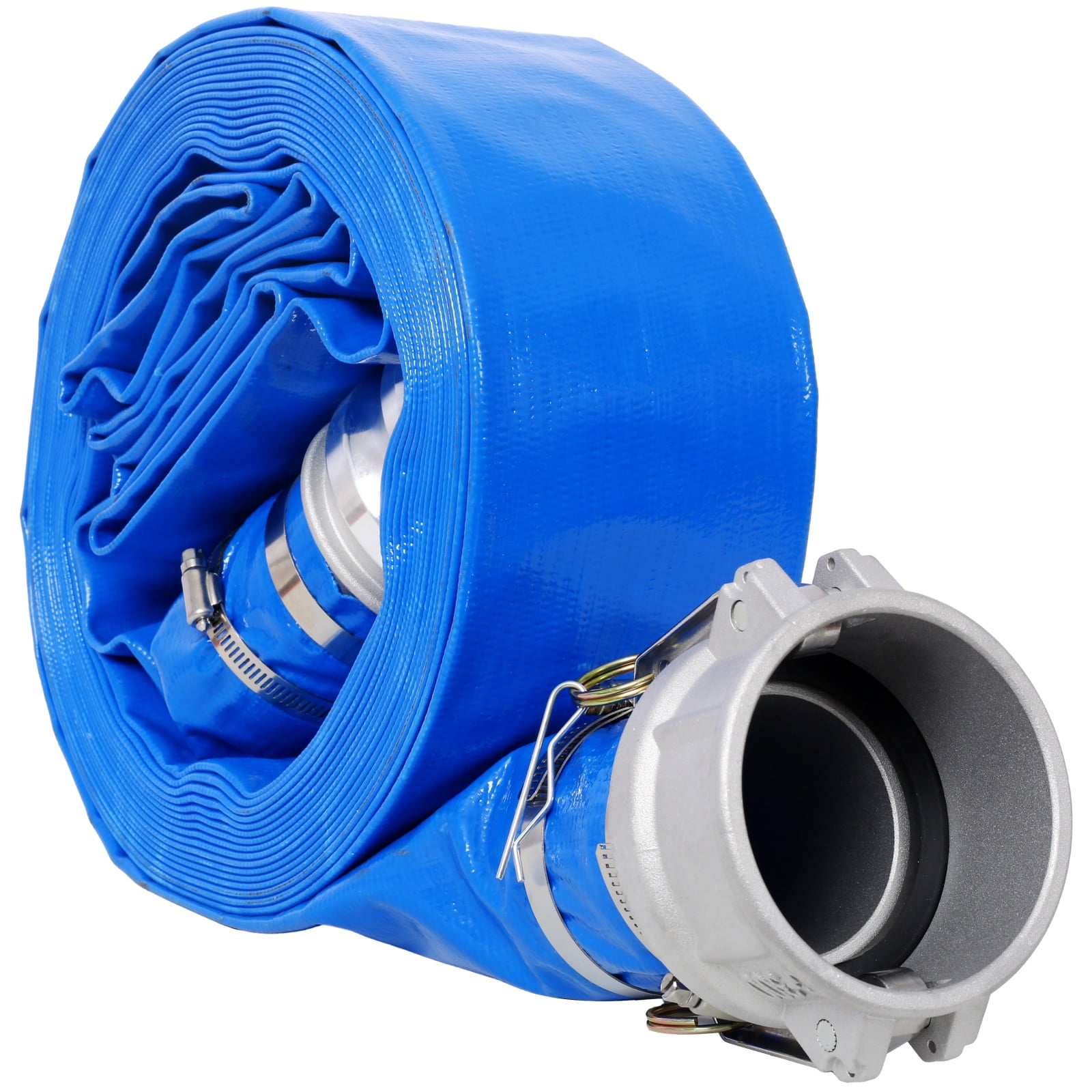 3" x 100ft Pool Backwash Hose - Heavy Duty Reinforced PVC Lay Flat Hose ...